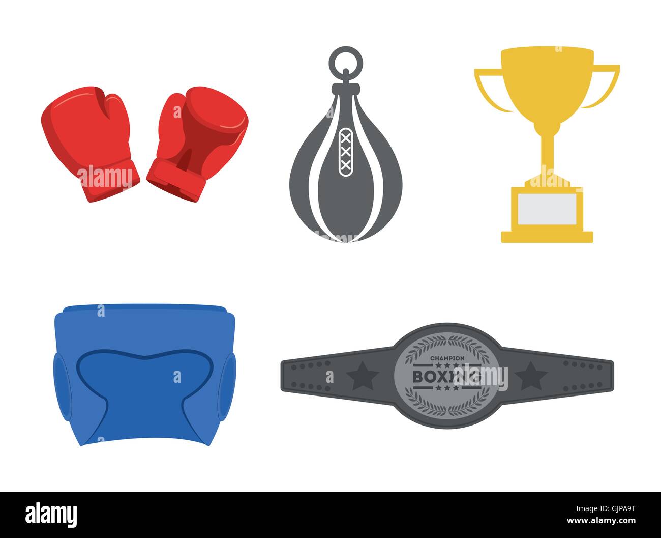 boxing sport icon set Stock Vector Image & Art - Alamy