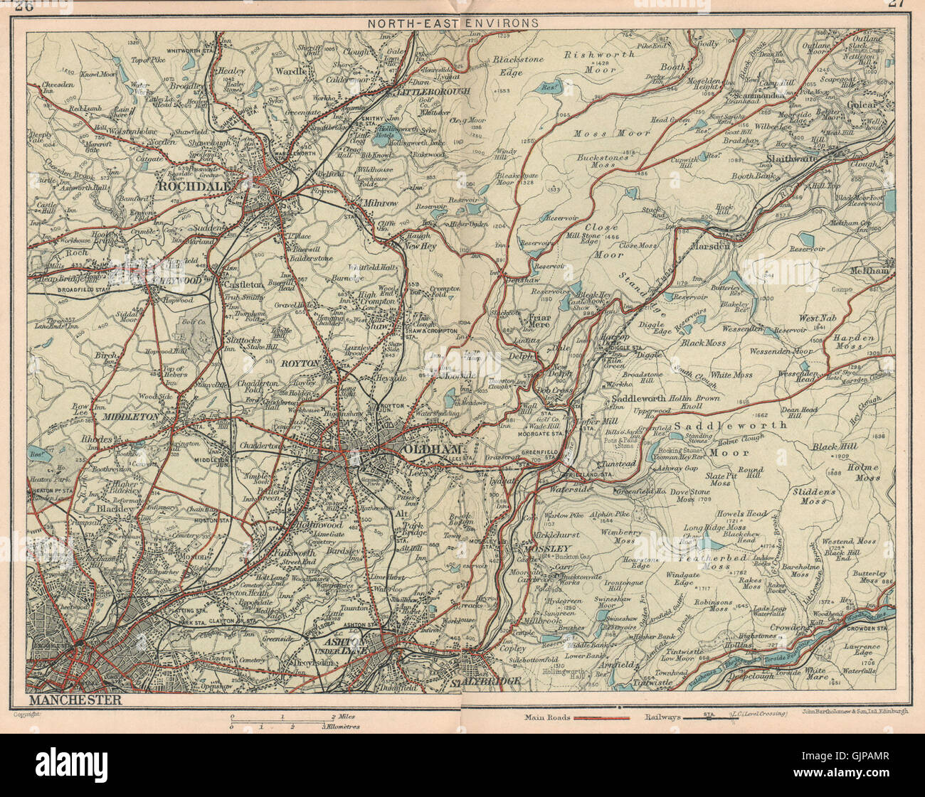 Rochdale street map hi-res stock photography and images - Alamy