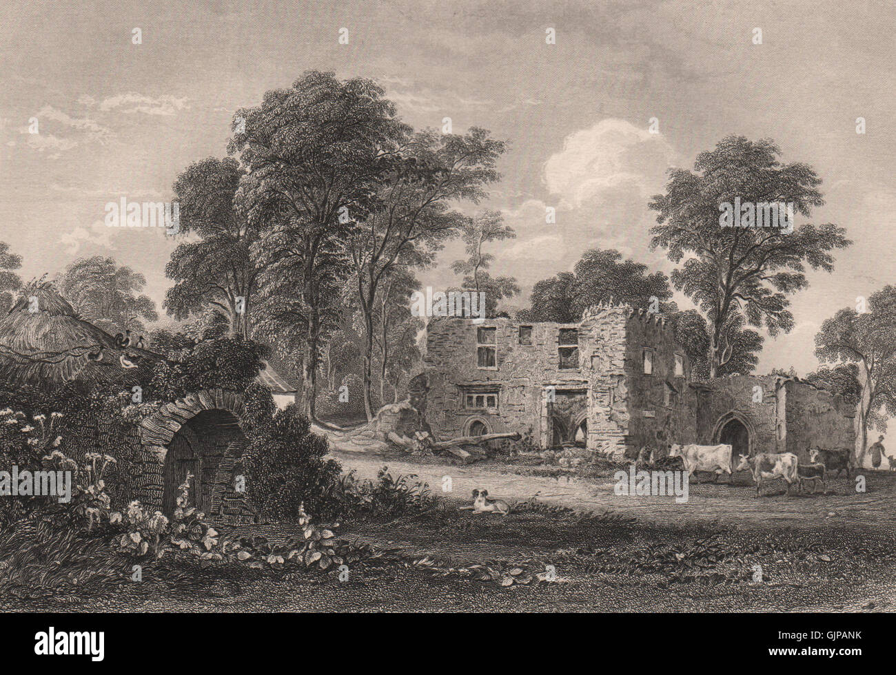 Balmerino Abbey, or St Edward's Abbey, in Balmerino, Fife. Scotland ...