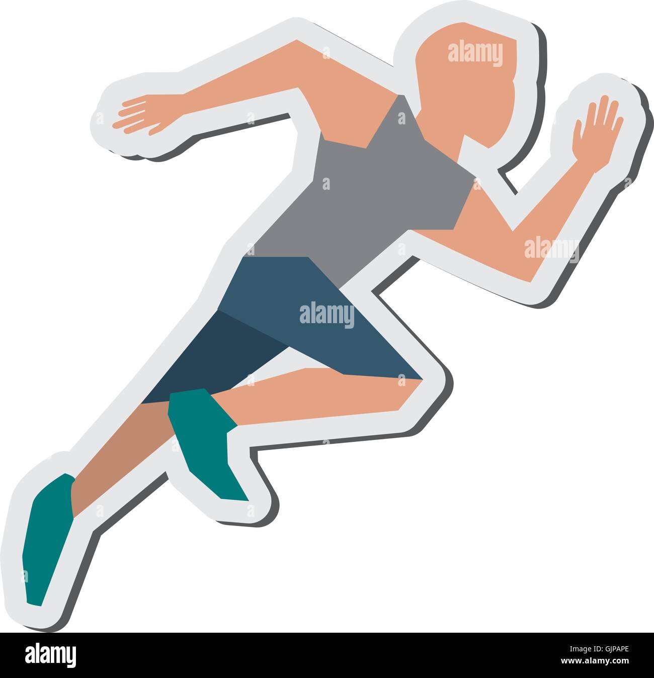 running man icon Stock Vector Image & Art - Alamy