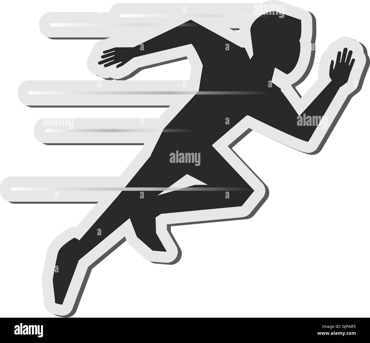 running man icon Stock Vector Image & Art - Alamy