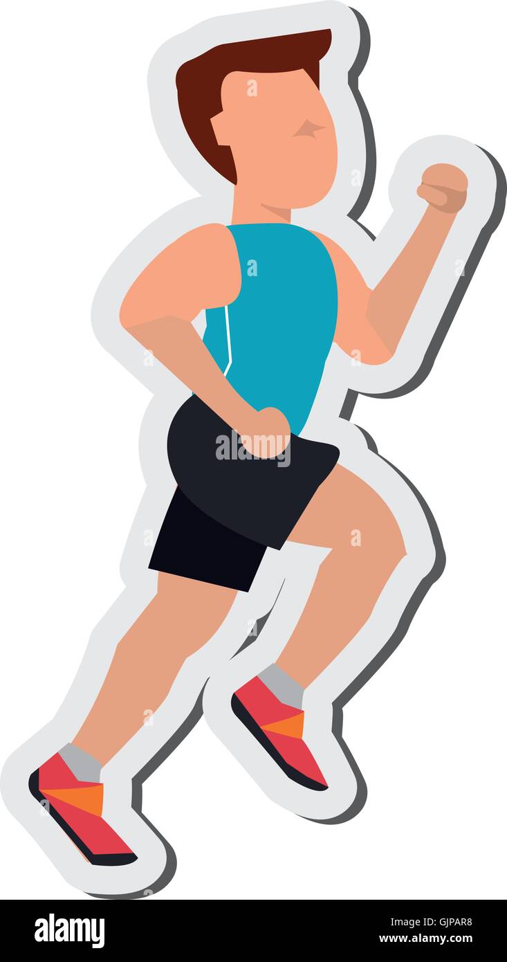 running man icon Stock Vector Image & Art - Alamy