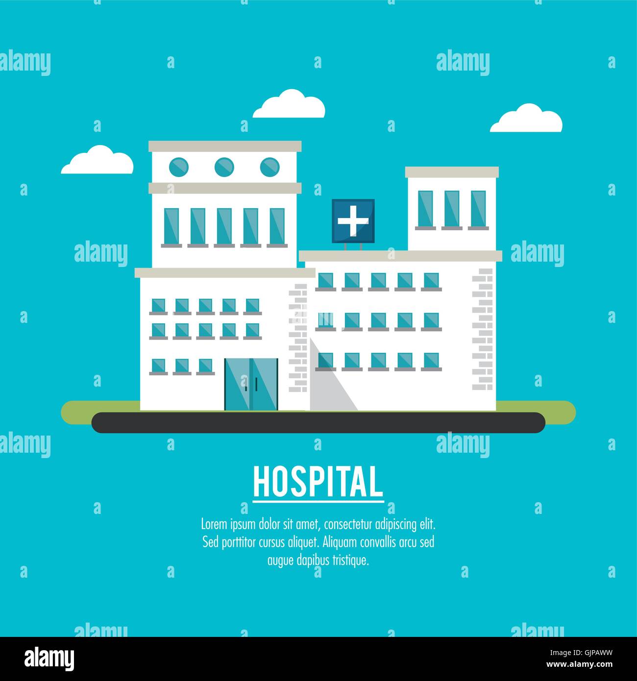 hospital building clinic design Stock Vector Image & Art - Alamy