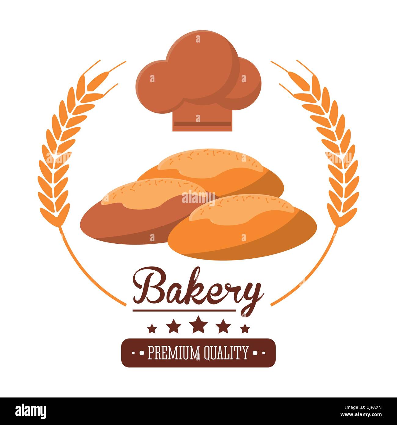 bread wreath bakery food icon. Vector graphic Stock Vector Image & Art ...