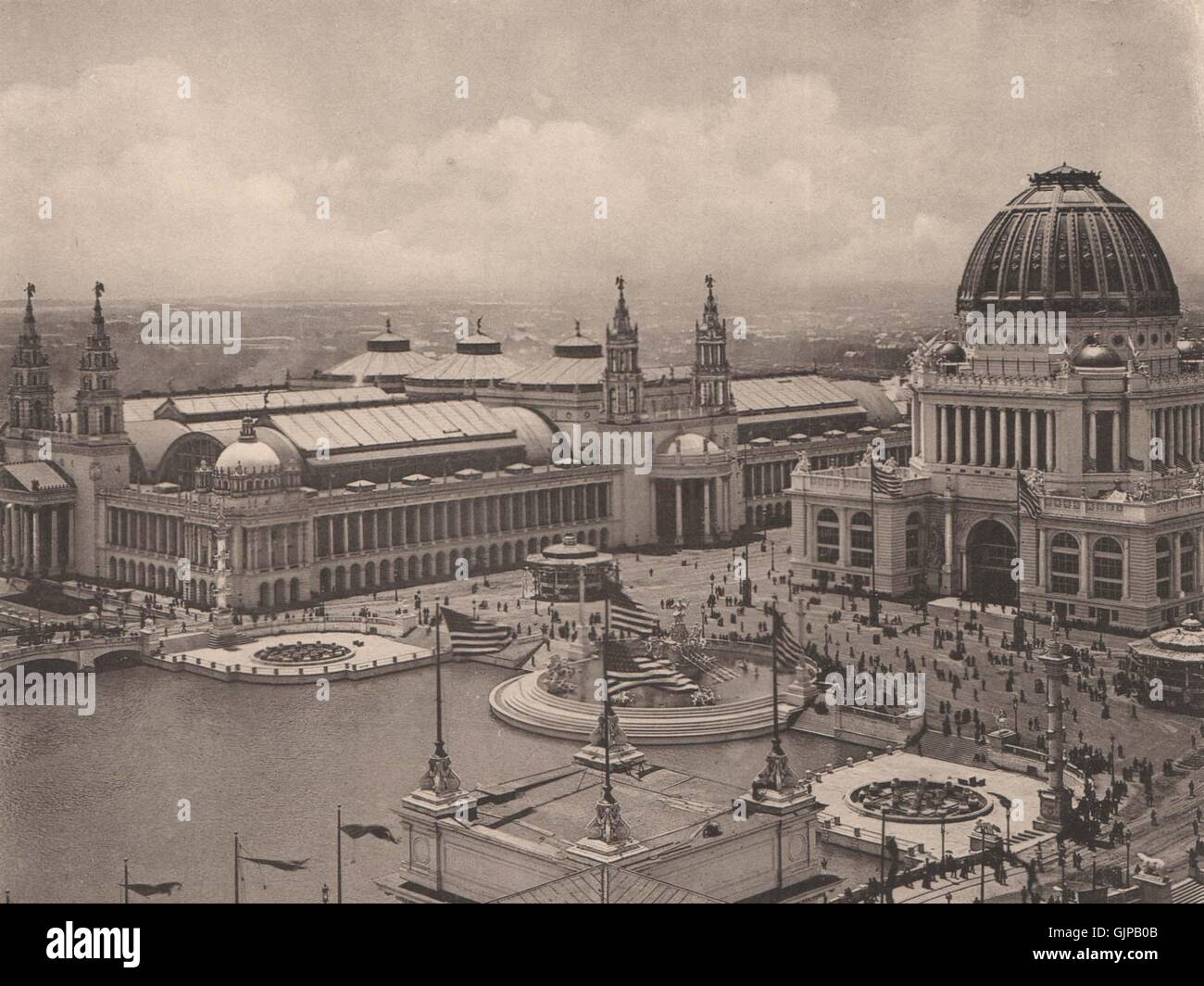 Machinery Hall Admin. Building Court of Honor Colombian Exposition ...