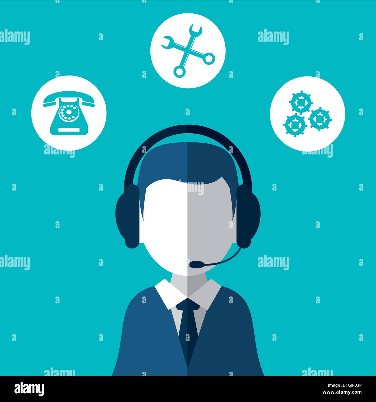call center technical service design Stock Vector Image & Art - Alamy