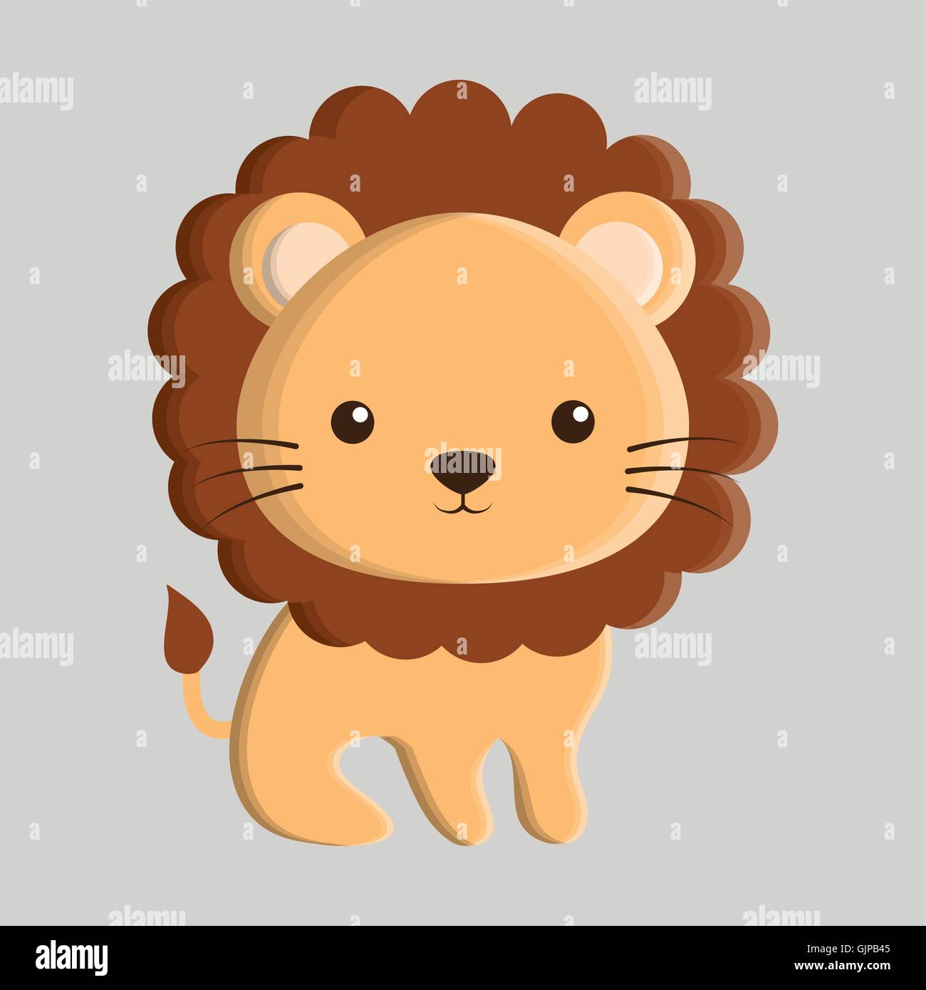 lion animal cute little design Stock Vector Image & Art - Alamy