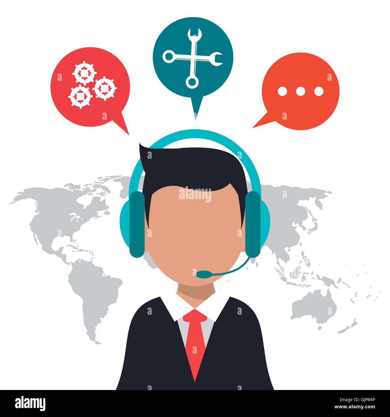 call center technical service design Stock Vector Image & Art - Alamy