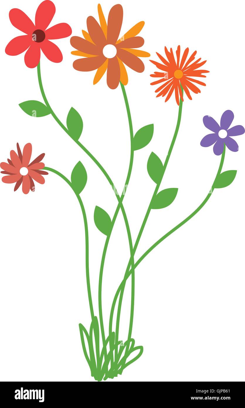 flower floral plant Stock Vector Image & Art - Alamy