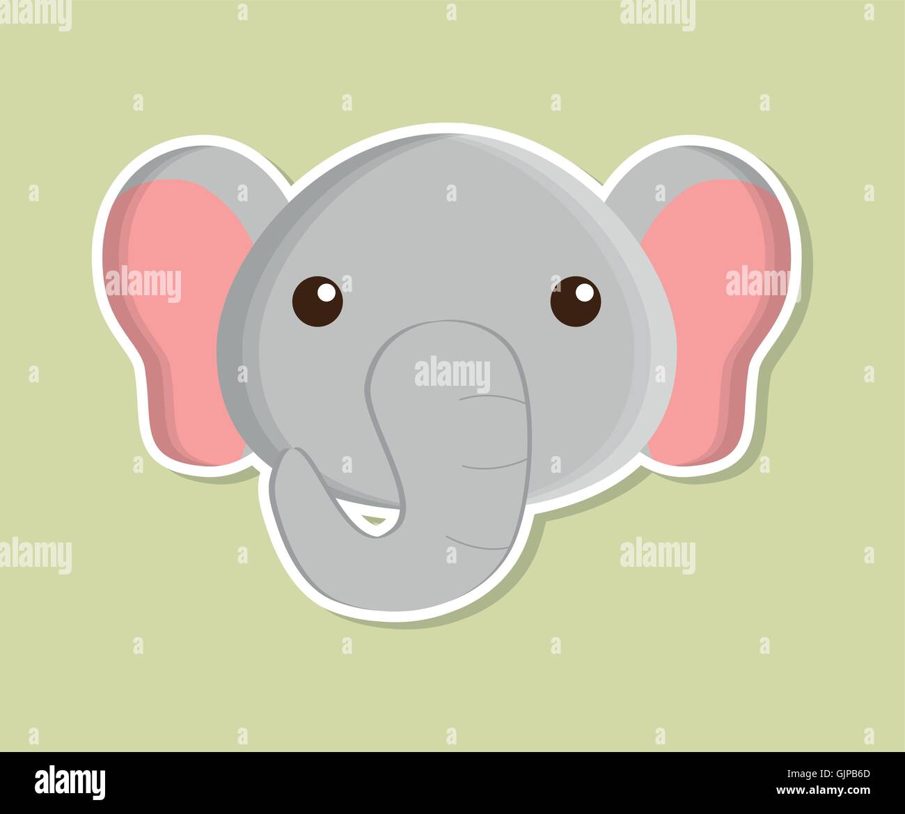 elephant animal cute little design Stock Vector Image & Art - Alamy