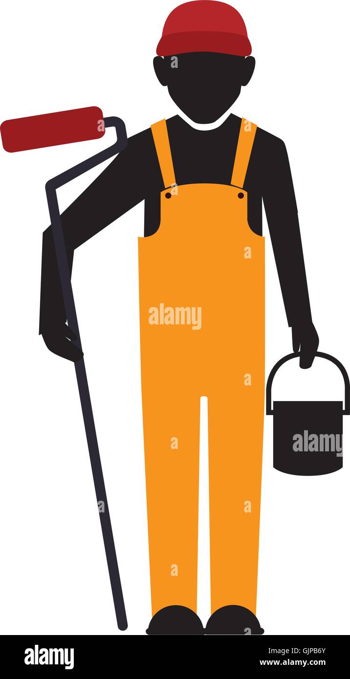 builder construction worker Stock Vector Image & Art - Alamy