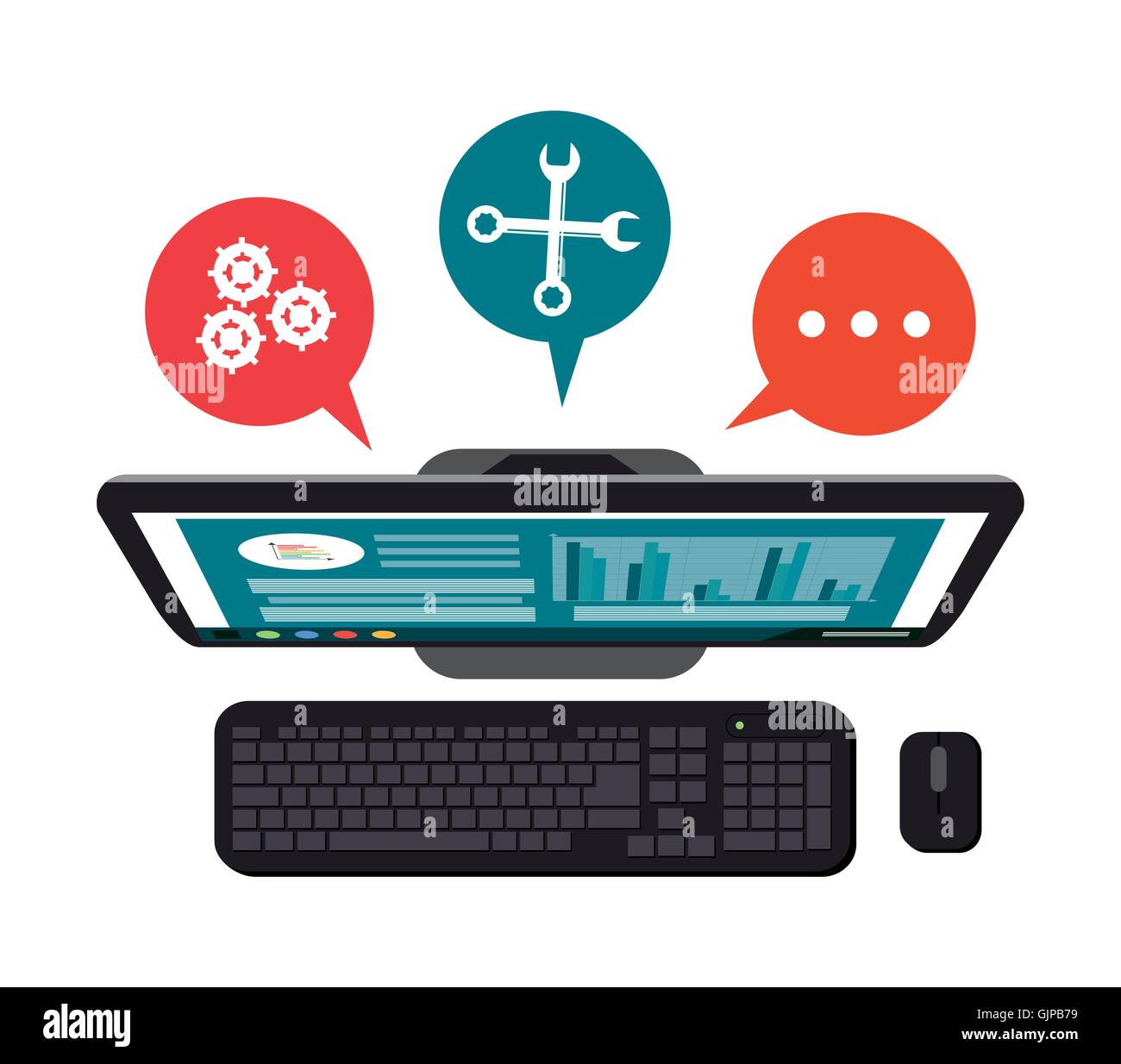call center technical service design Stock Vector Image & Art - Alamy
