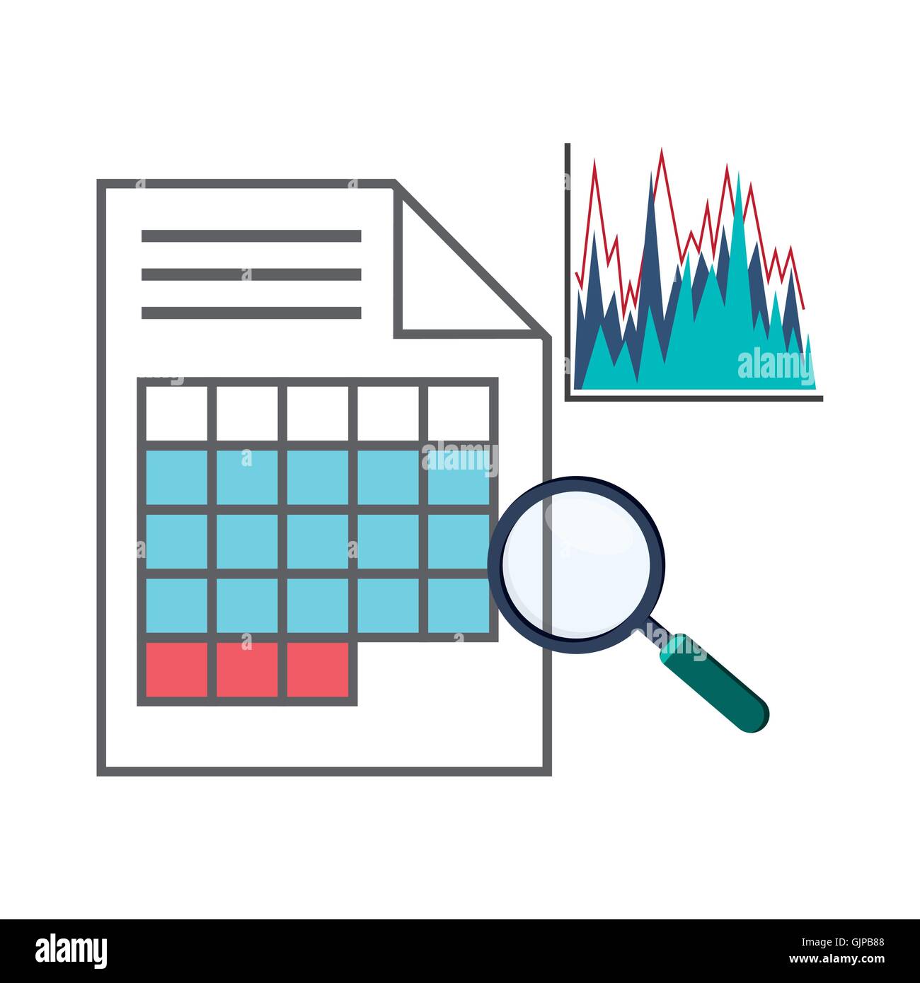 Spreadsheet document infographic design Stock Vector Image & Art - Alamy