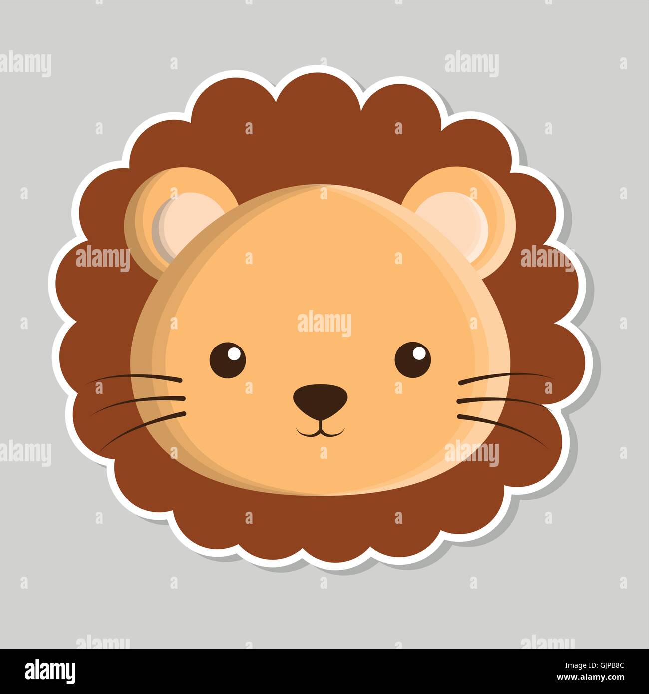 lion animal cute little design Stock Vector Image & Art - Alamy