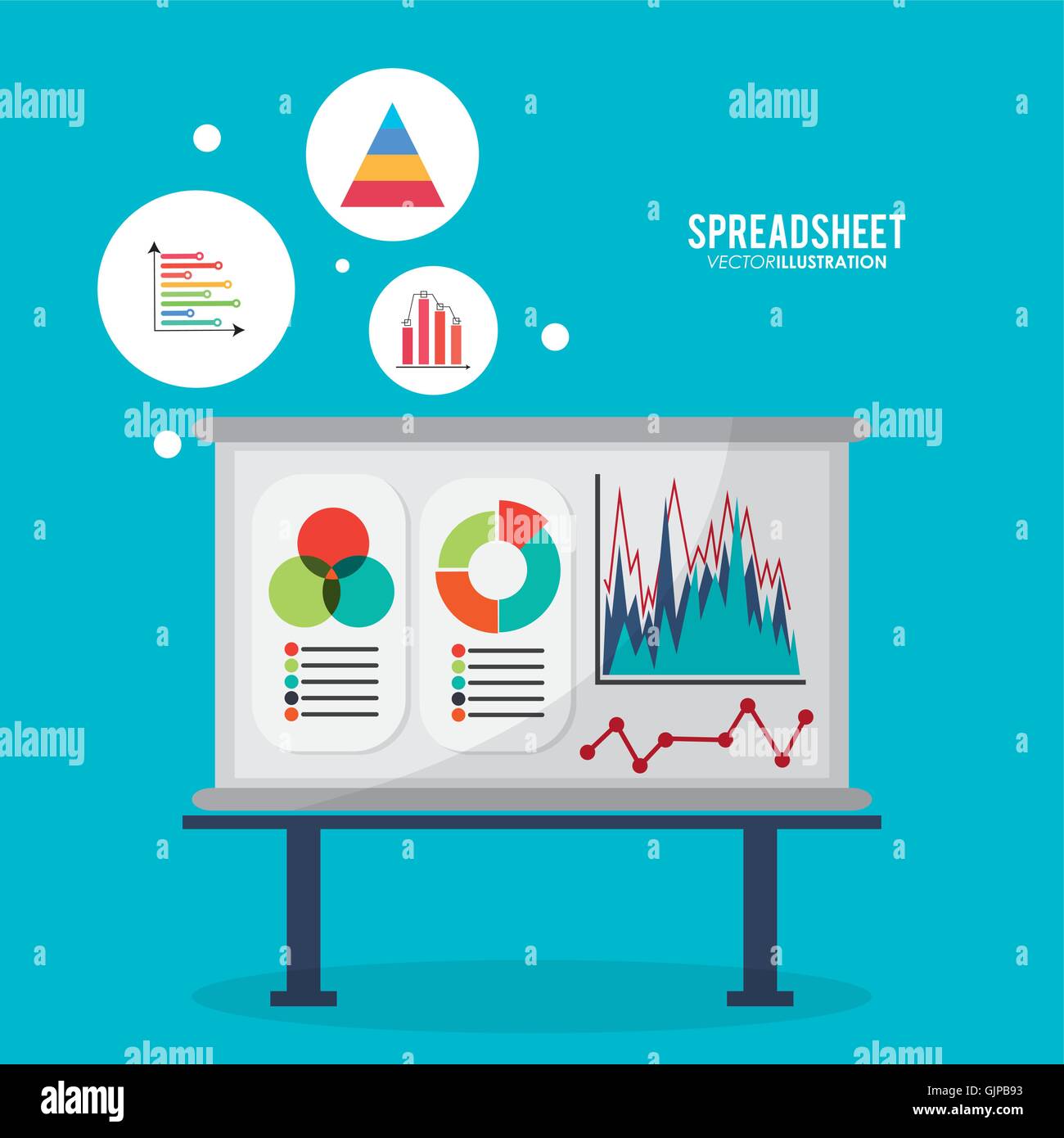 Spreadsheet board infographic design Stock Vector Image & Art - Alamy