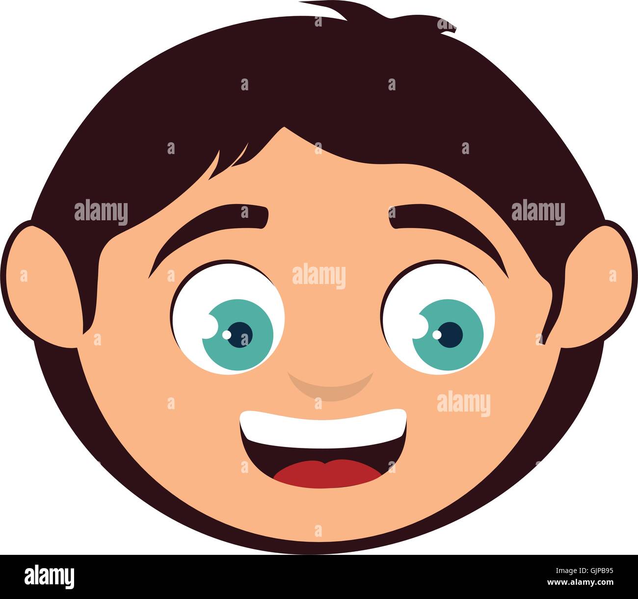 boy kid child smiling Stock Vector Image & Art - Alamy