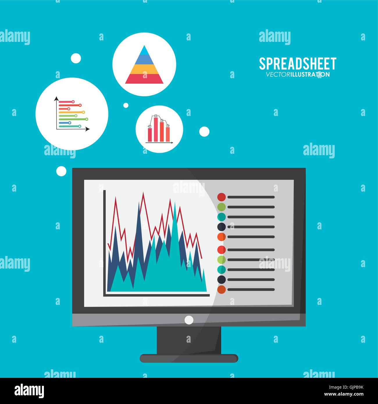 Spreadsheet computer infographic design Stock Vector Image & Art - Alamy