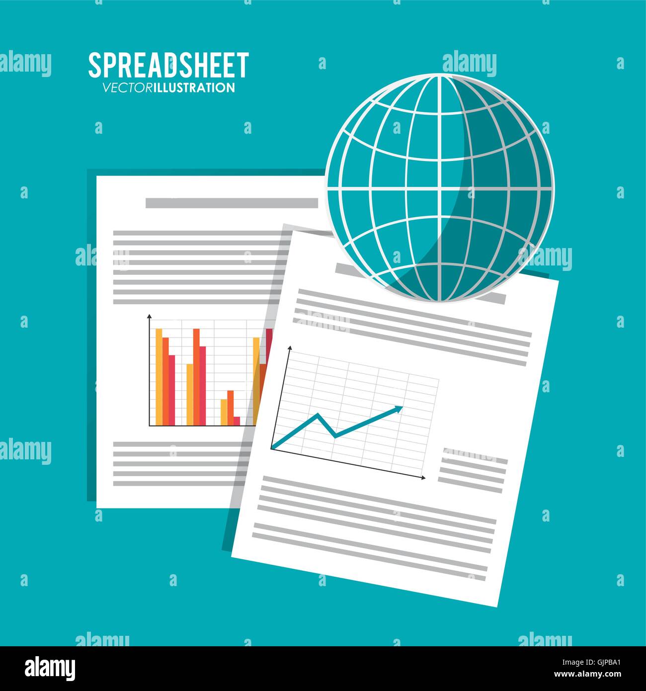 Spreadsheet document infographic design Stock Vector Image & Art - Alamy