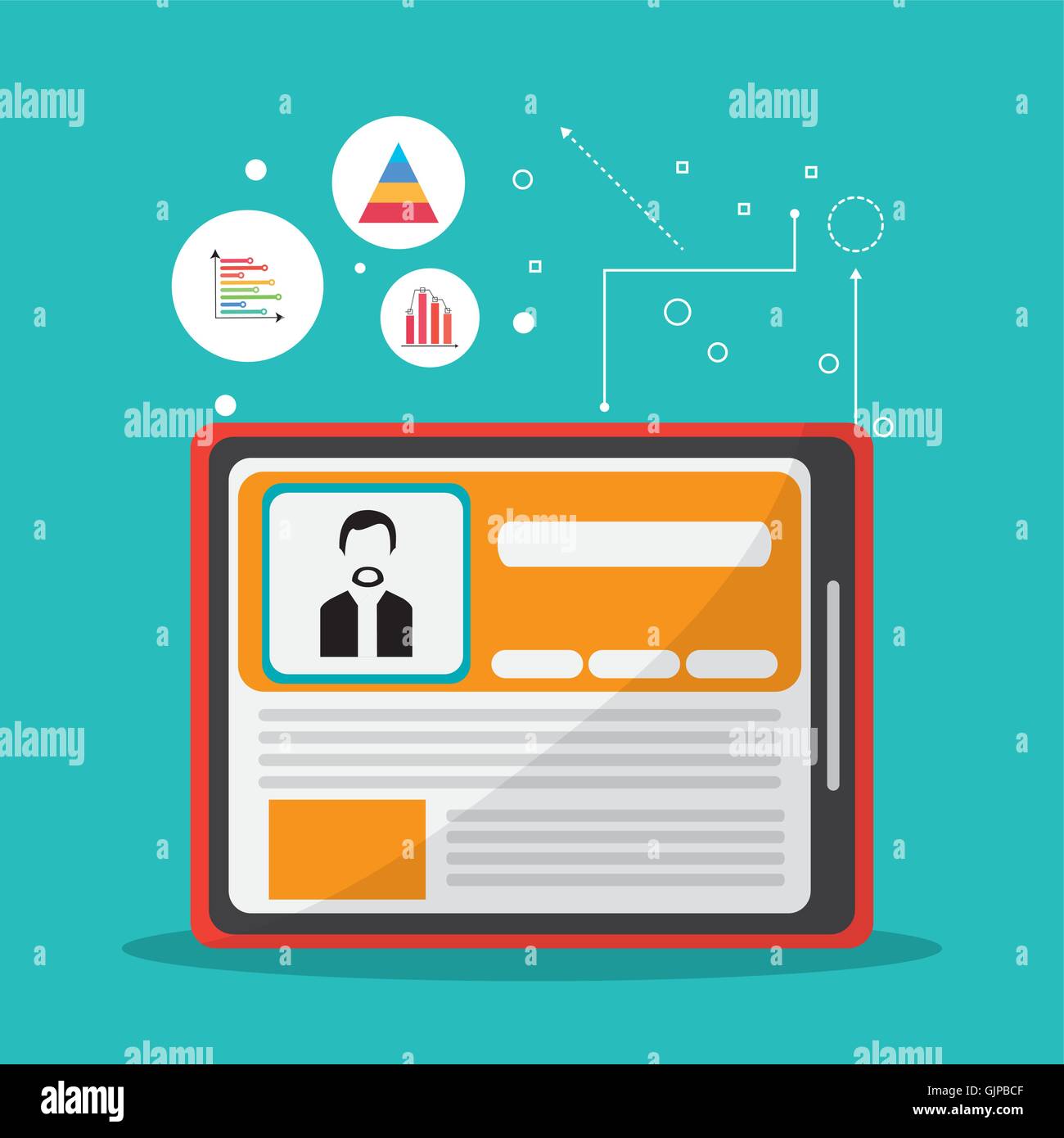 Spreadsheet tablet infographic design Stock Vector Image & Art - Alamy