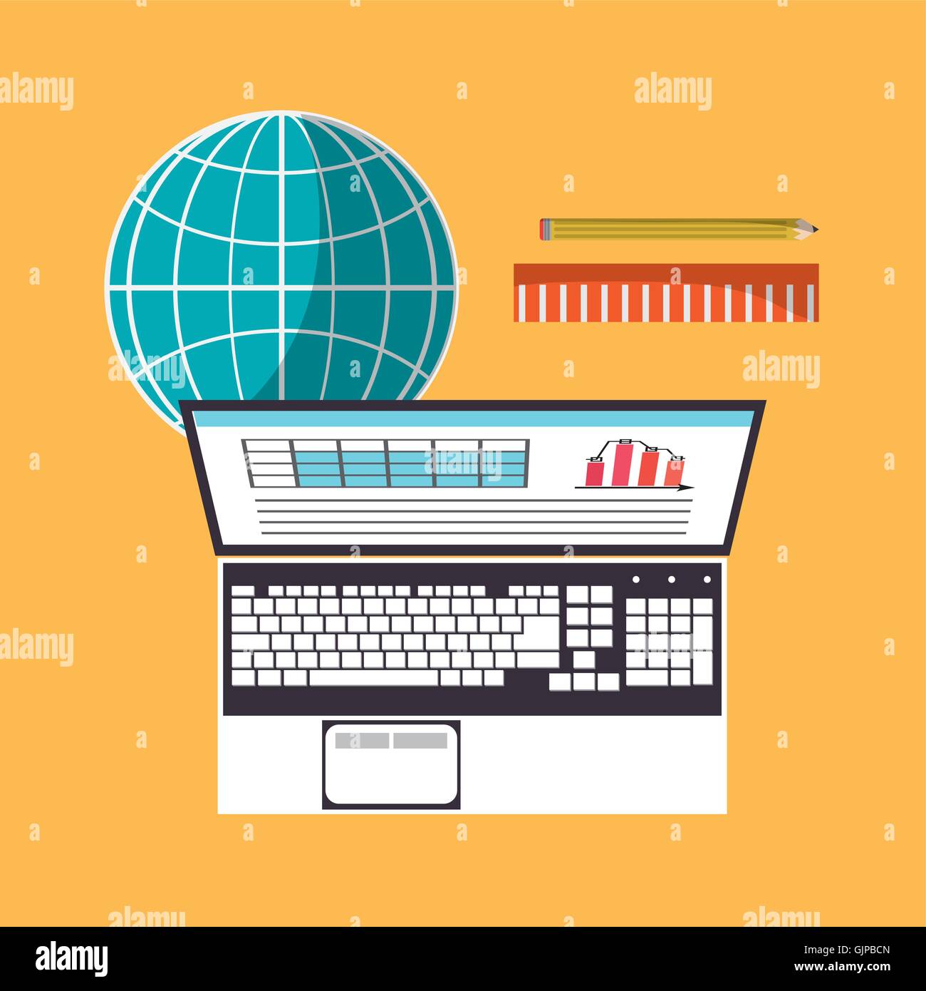 Spreadsheet document infographic design Stock Vector Image & Art - Alamy
