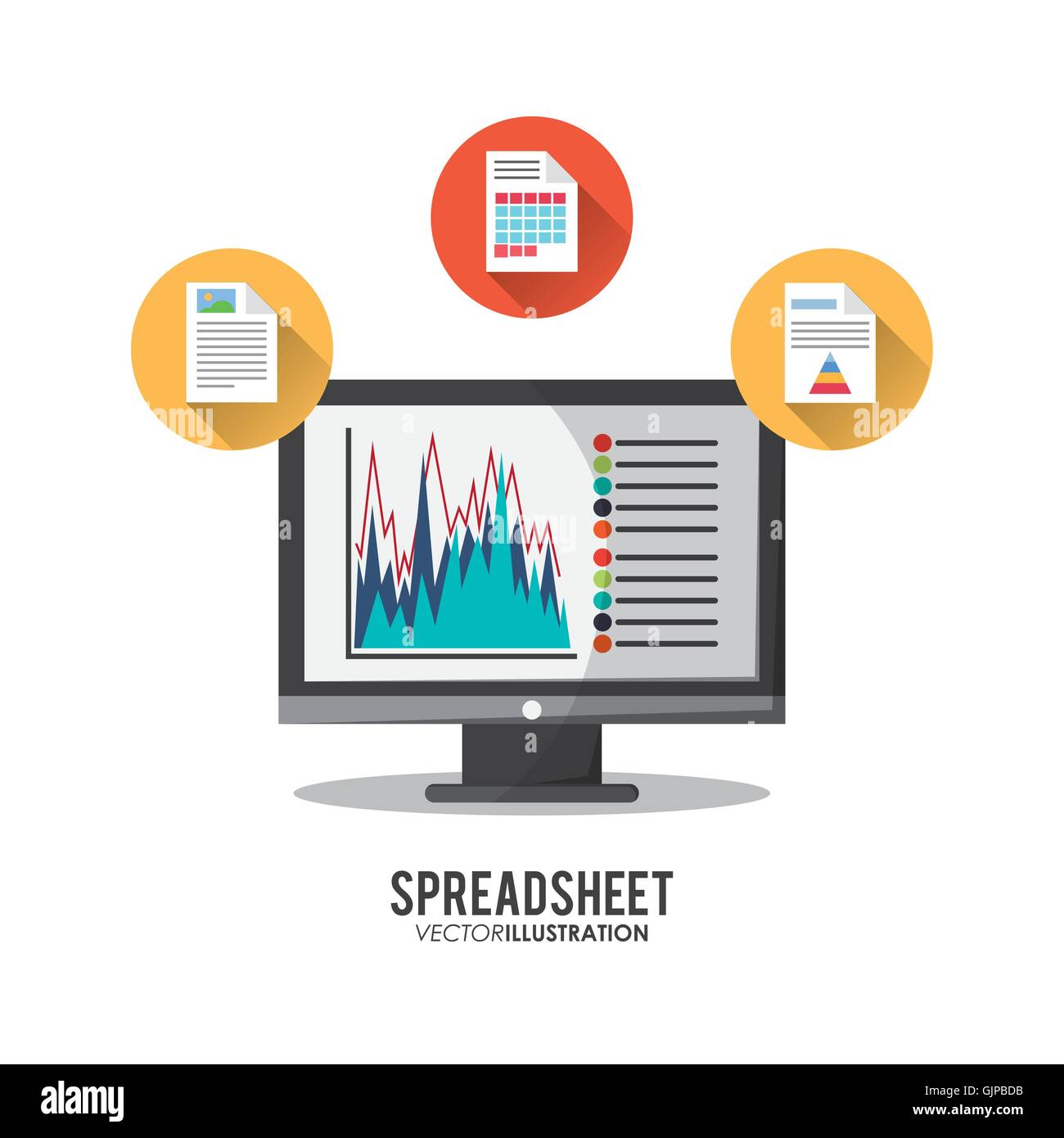Spreadsheet computer infographic design Stock Vector Image & Art - Alamy