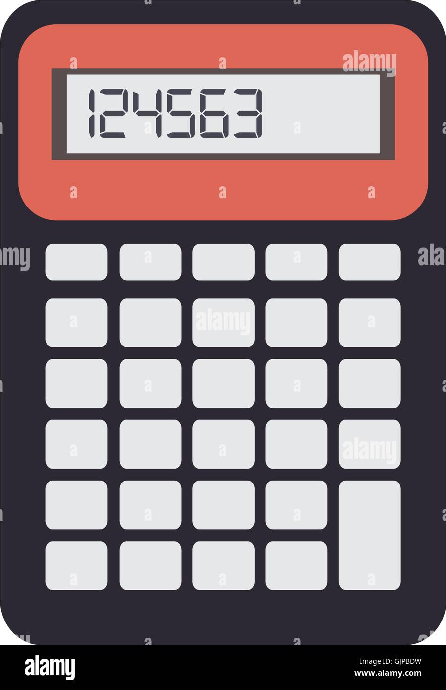 calculator math numbers Stock Vector Image & Art - Alamy