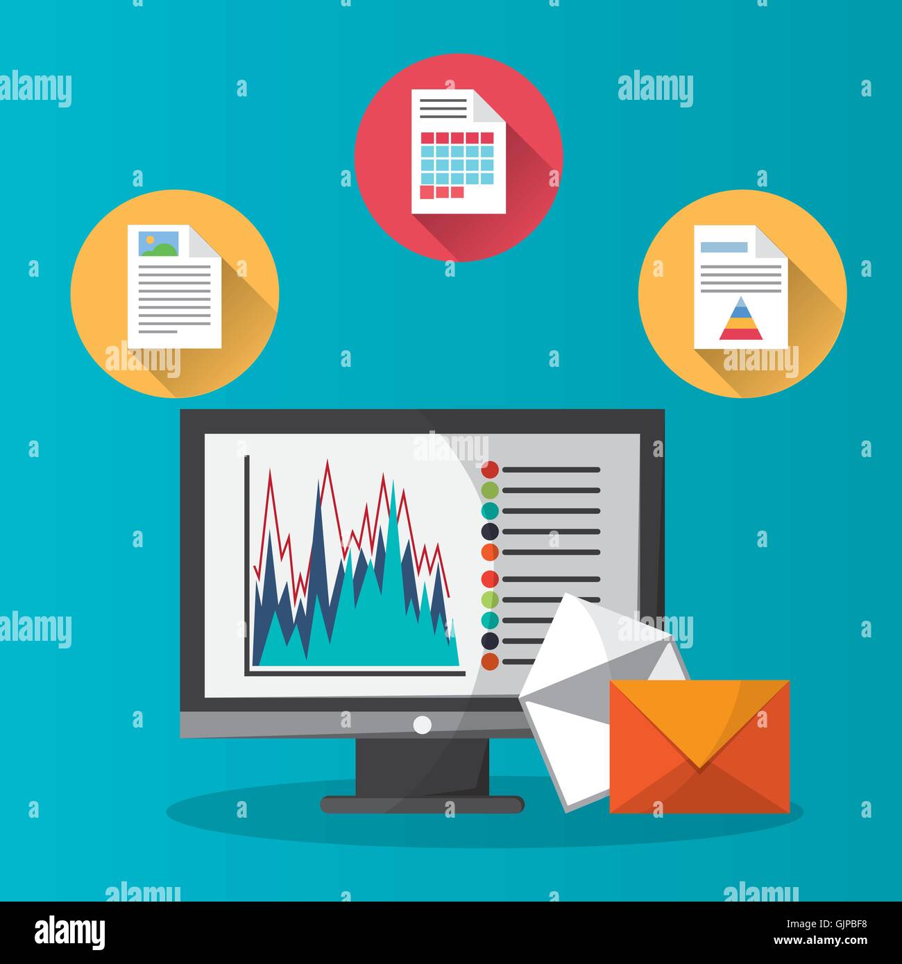 Spreadsheet computer infographic design Stock Vector Image & Art - Alamy
