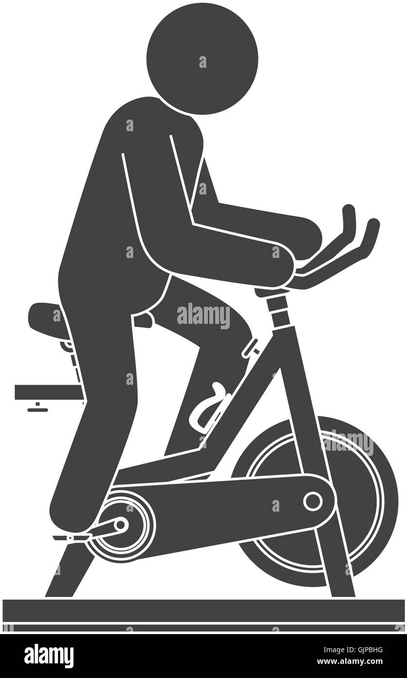 bike gym exercise training Stock Vector Image & Art - Alamy
