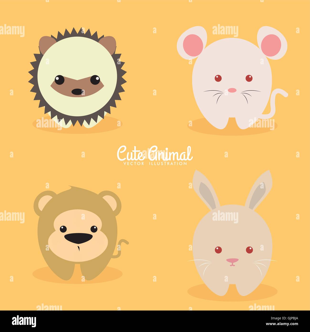 Cute Cartoon animals Stock Vector Image & Art - Alamy