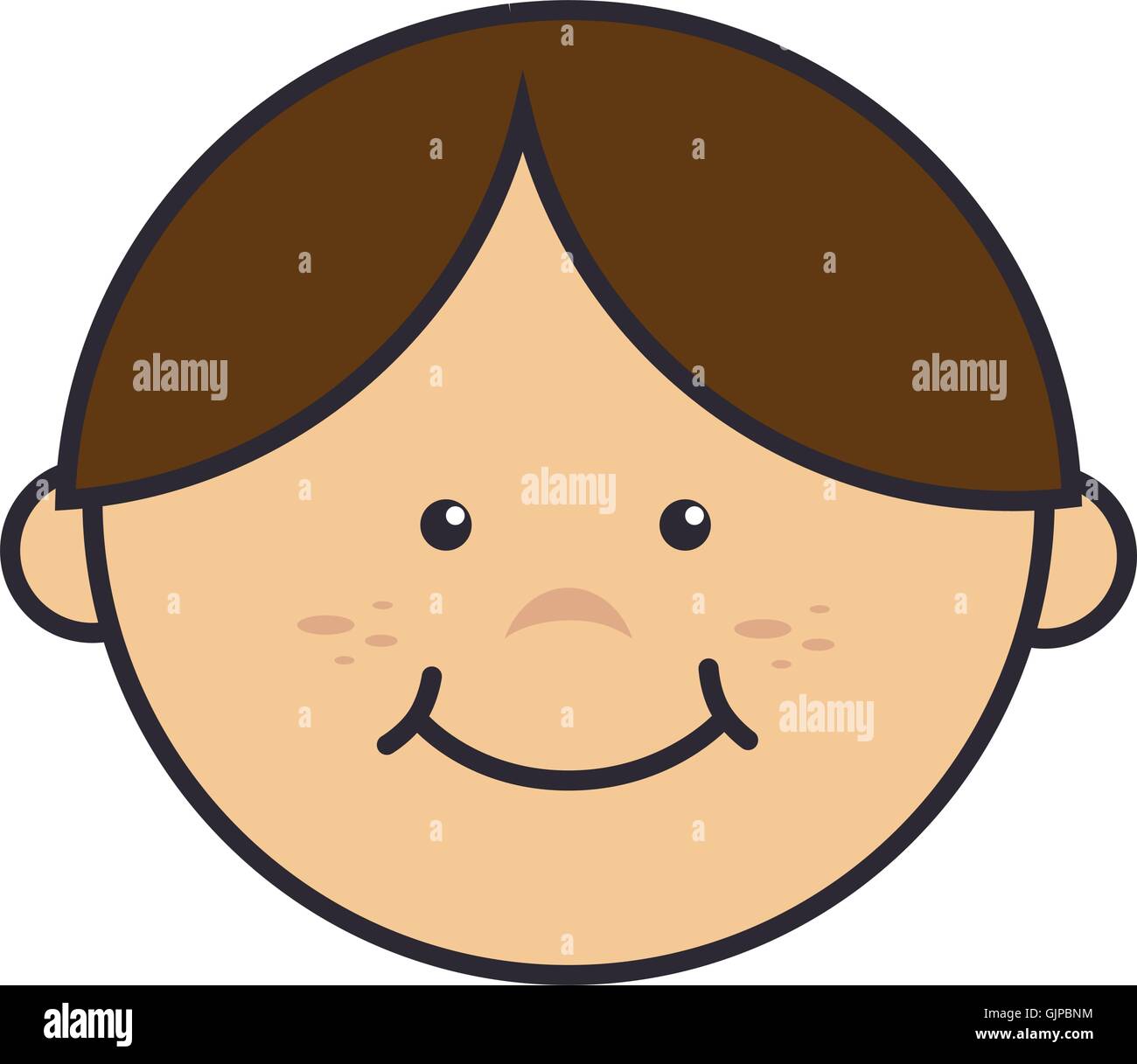 boy kid child smiling Stock Vector Image & Art - Alamy