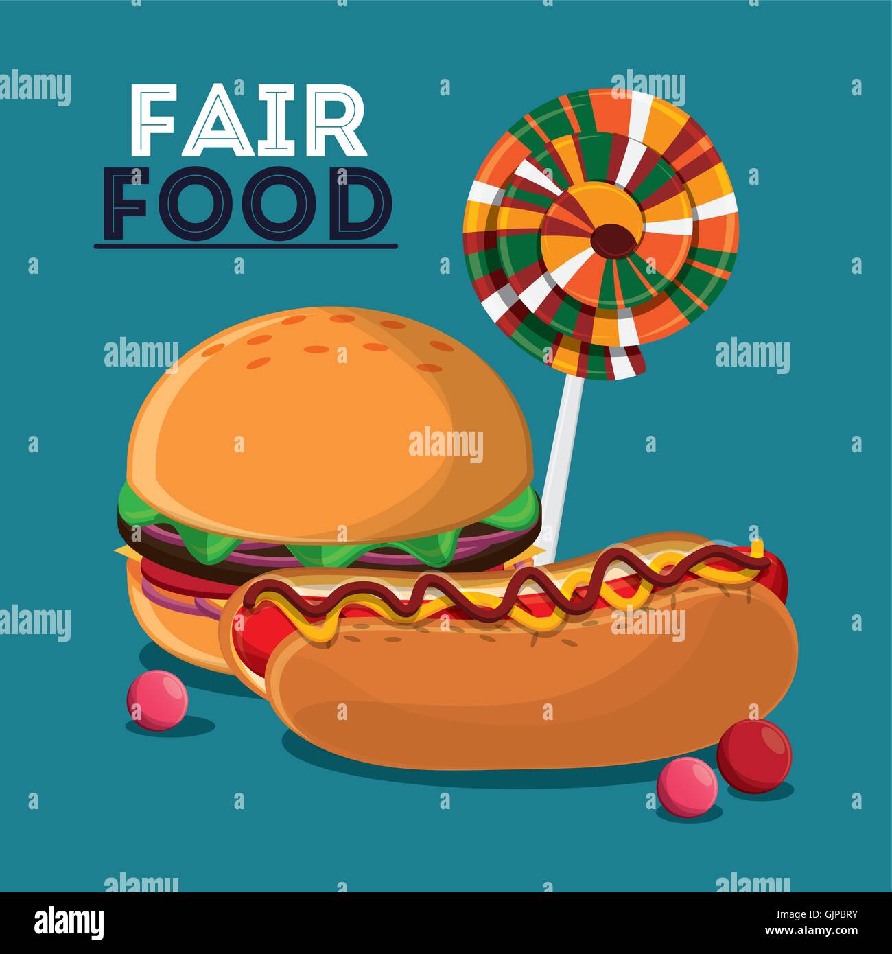 fair food snack carnival design Stock Vector Image & Art - Alamy