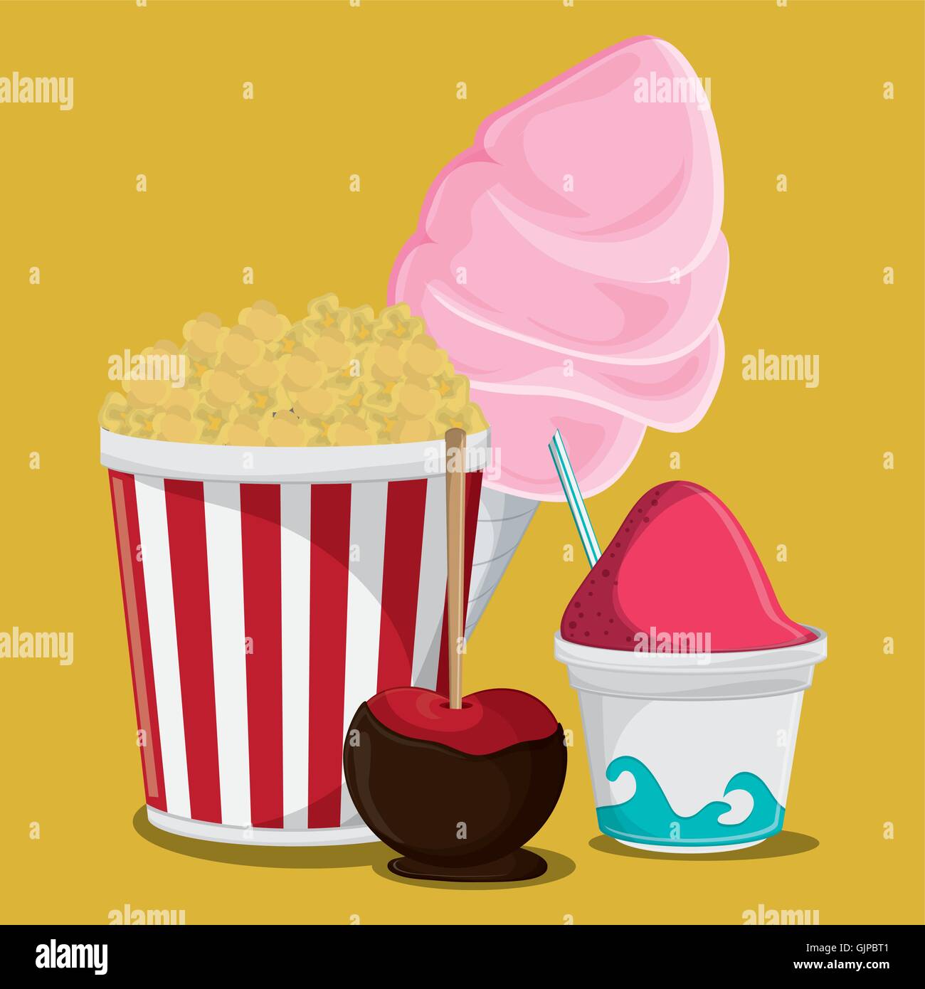 fair food snack carnival design Stock Vector Image & Art - Alamy