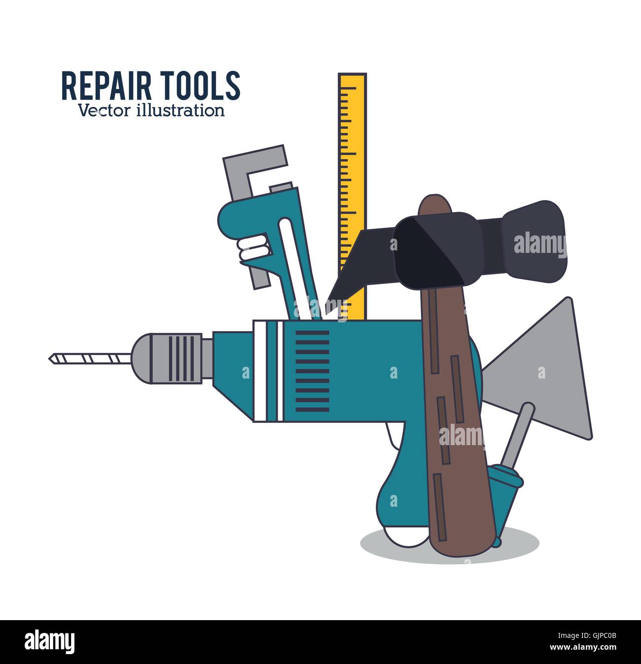 repair tools construction design Stock Vector Image & Art - Alamy