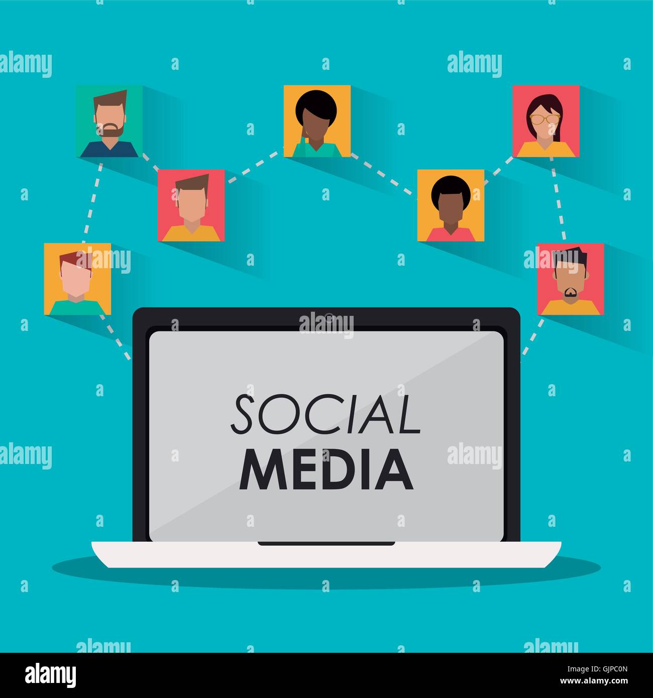 social media network design Stock Vector Image & Art - Alamy
