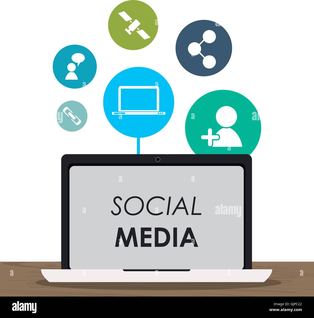 social media network design Stock Vector Image & Art - Alamy