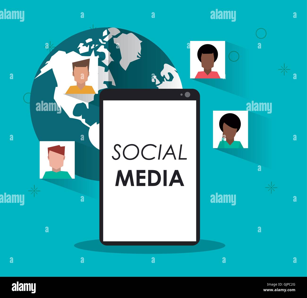 social media network design Stock Vector Image & Art - Alamy