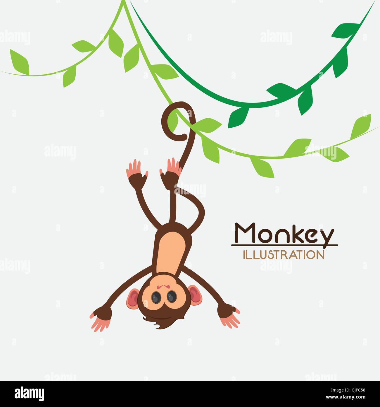 Monkey cartoon animal design Stock Vector Image & Art - Alamy