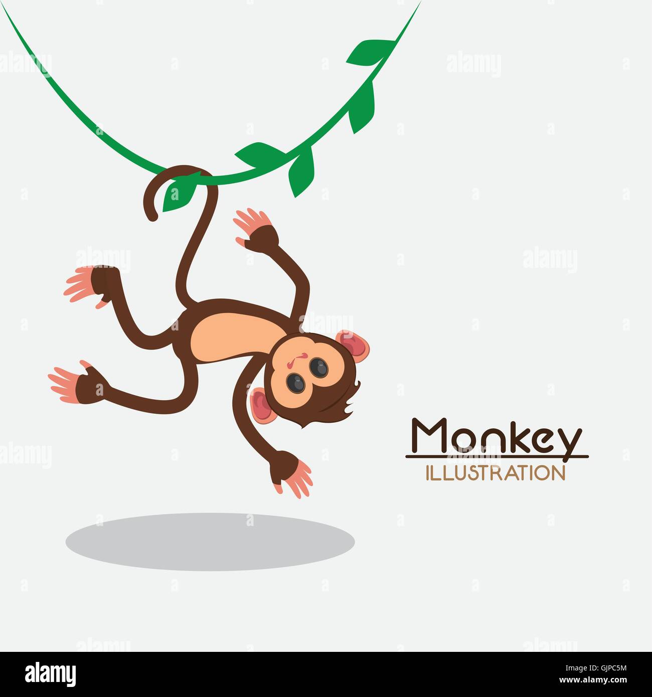 Monkey cartoon animal design Stock Vector Image & Art - Alamy