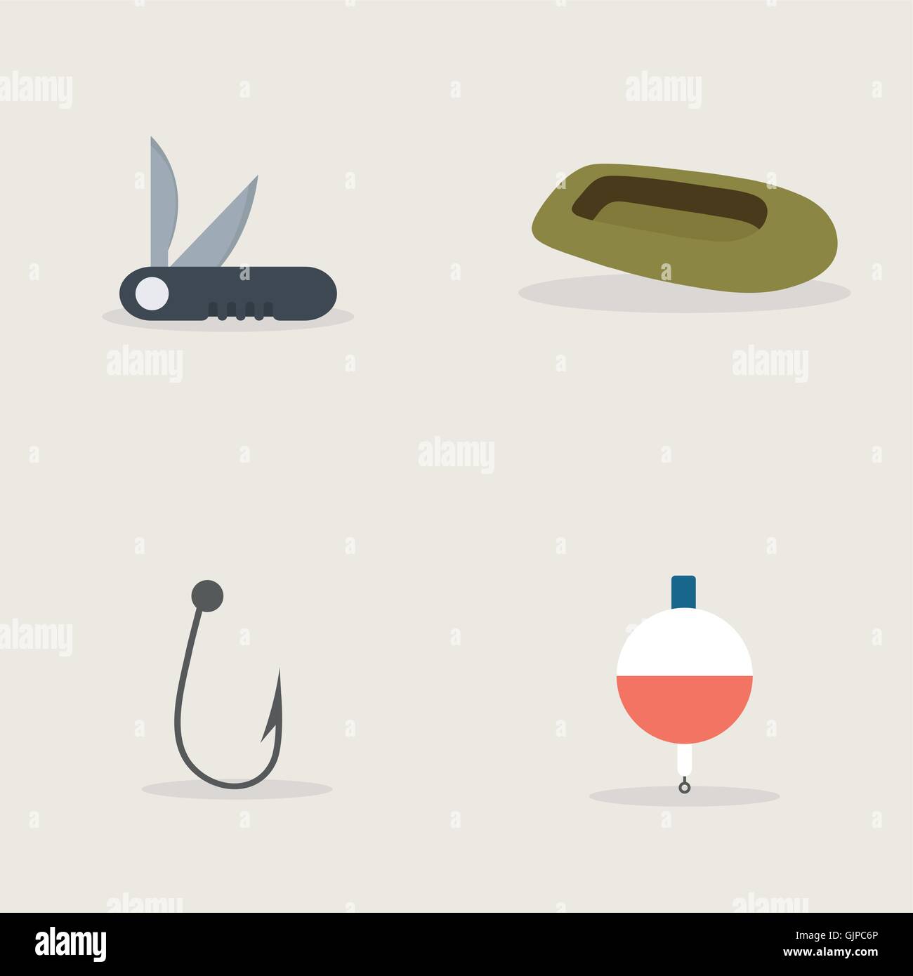 Abstract Fishing Object Stock Vector Image & Art - Alamy