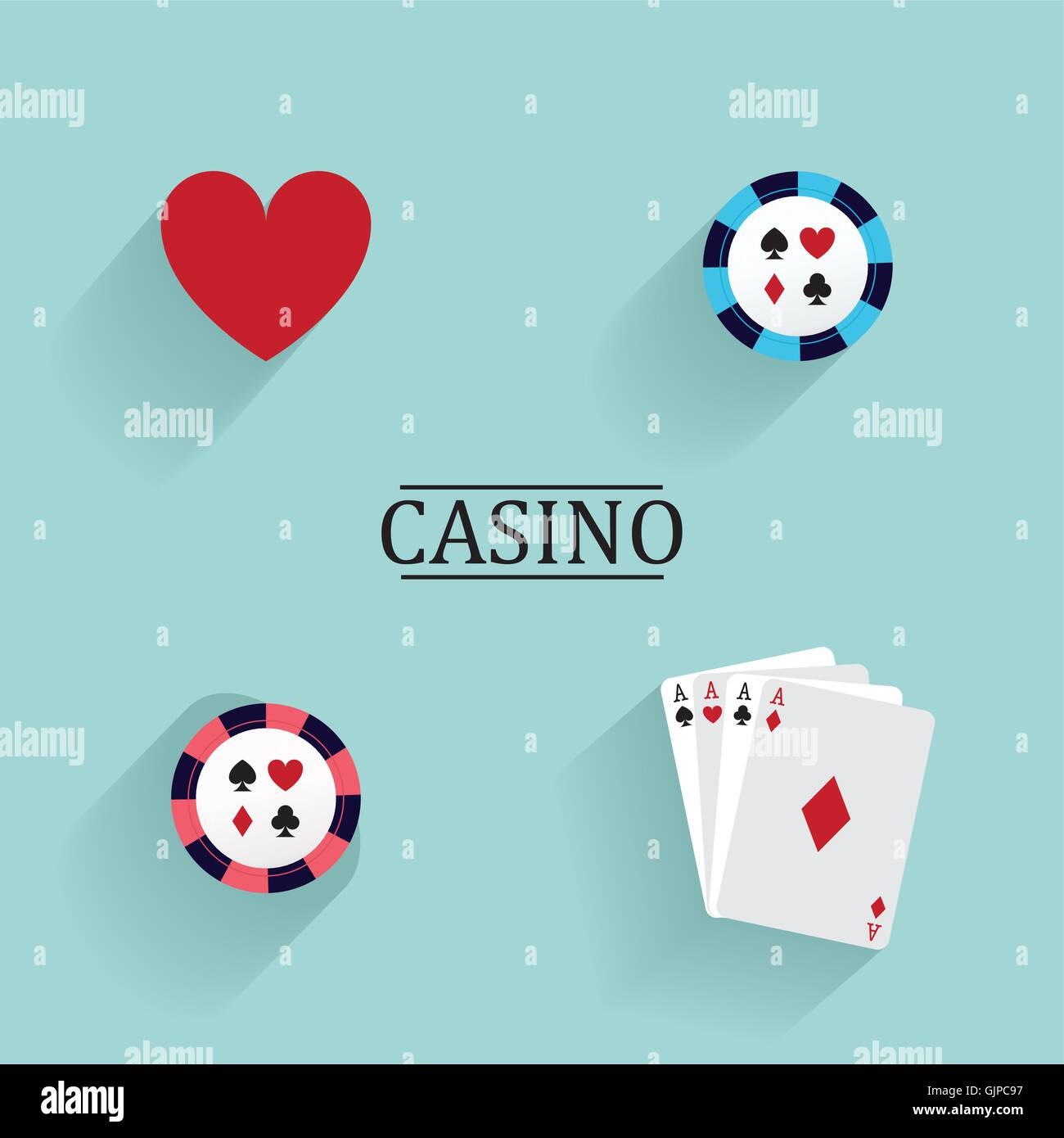 Money clip playing card Stock Vector Images - Alamy