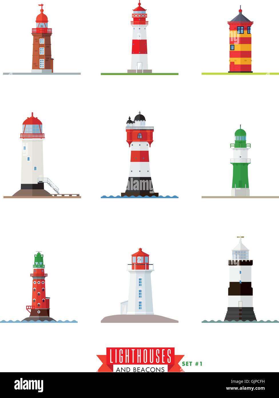 Safety beacons Stock Vector Images - Alamy