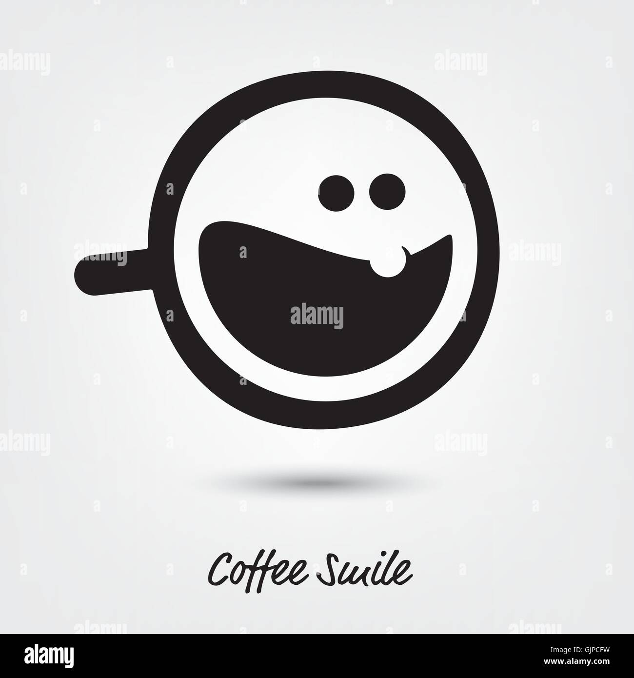 Cup coffee icon cartoon hi-res stock photography and images - Alamy