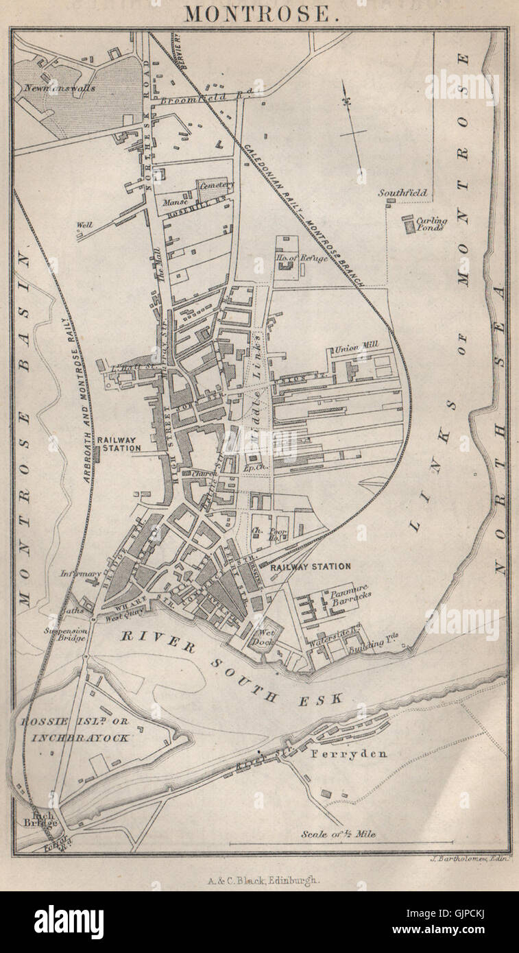 Map of montrose hi-res stock photography and images - Alamy