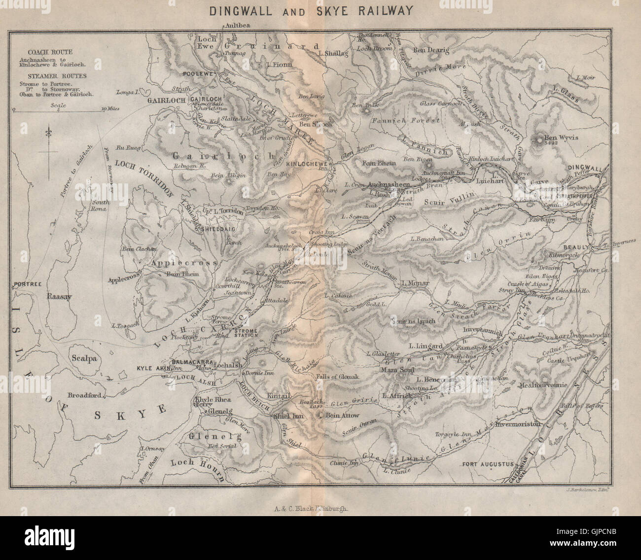 Dingwall tourist map hi-res stock photography and images - Alamy
