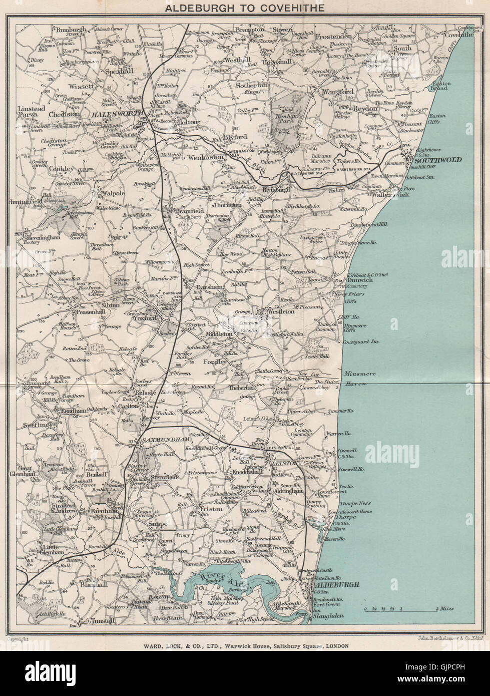 SUFFOLK COAST. Aldeburgh-Southwold-Covehithe. Halesworth. WARD LOCK ...