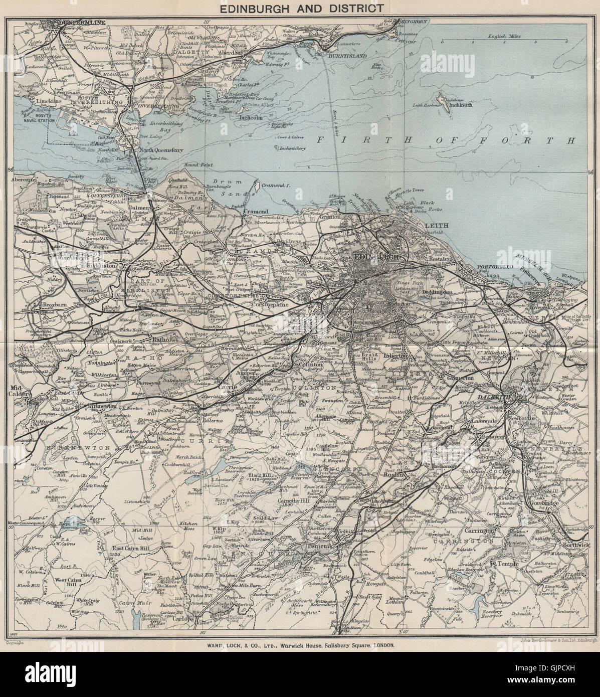 EDINBURGH environs. Portobello Leith Dunfermline Dalkeith. WARD LOCK ...