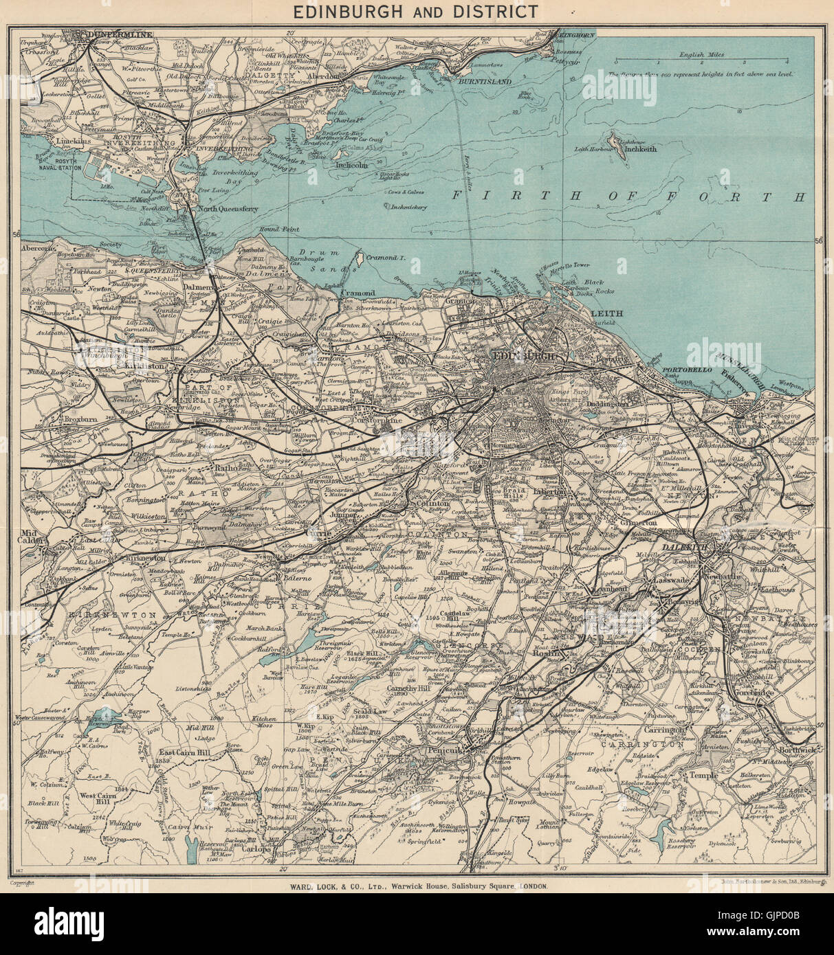 EDINBURGH environs. Portobello Leith Dunfermline Dalkeith. WARD LOCK ...