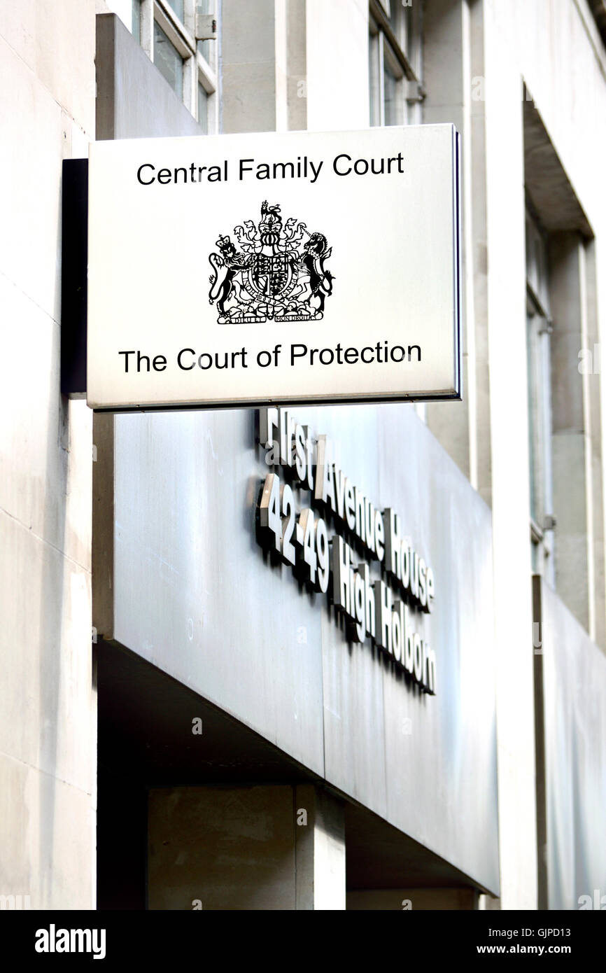 London England, UK. Central Family Court and Court of Protection at 42 ...