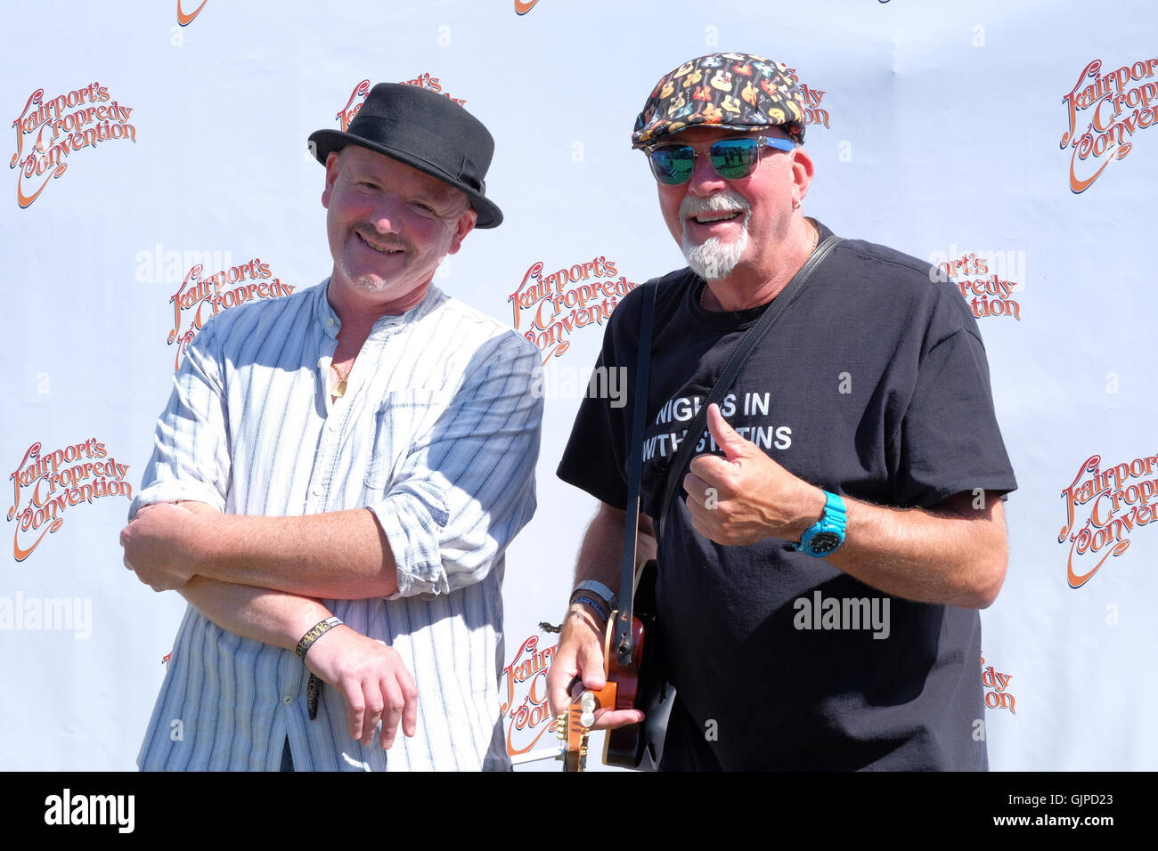 Anthony John Clarke and Dave Pegg backstage at Fairport's Cropredy ...