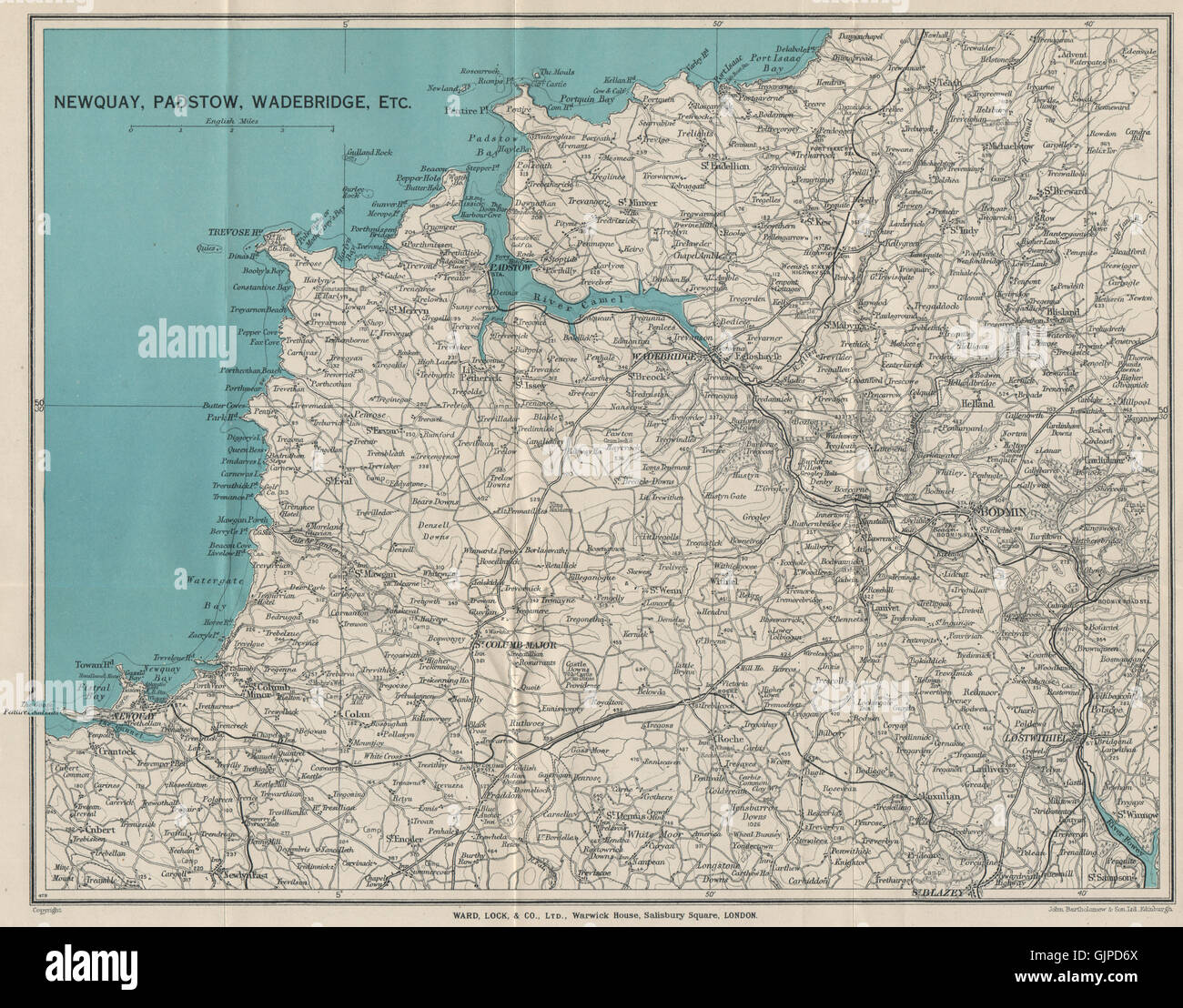 Map of padstow hi-res stock photography and images - Alamy